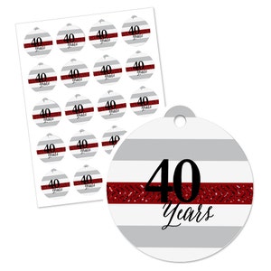 We Still Do - 40th Anniversary Party Tags(set of 20) - Etsy