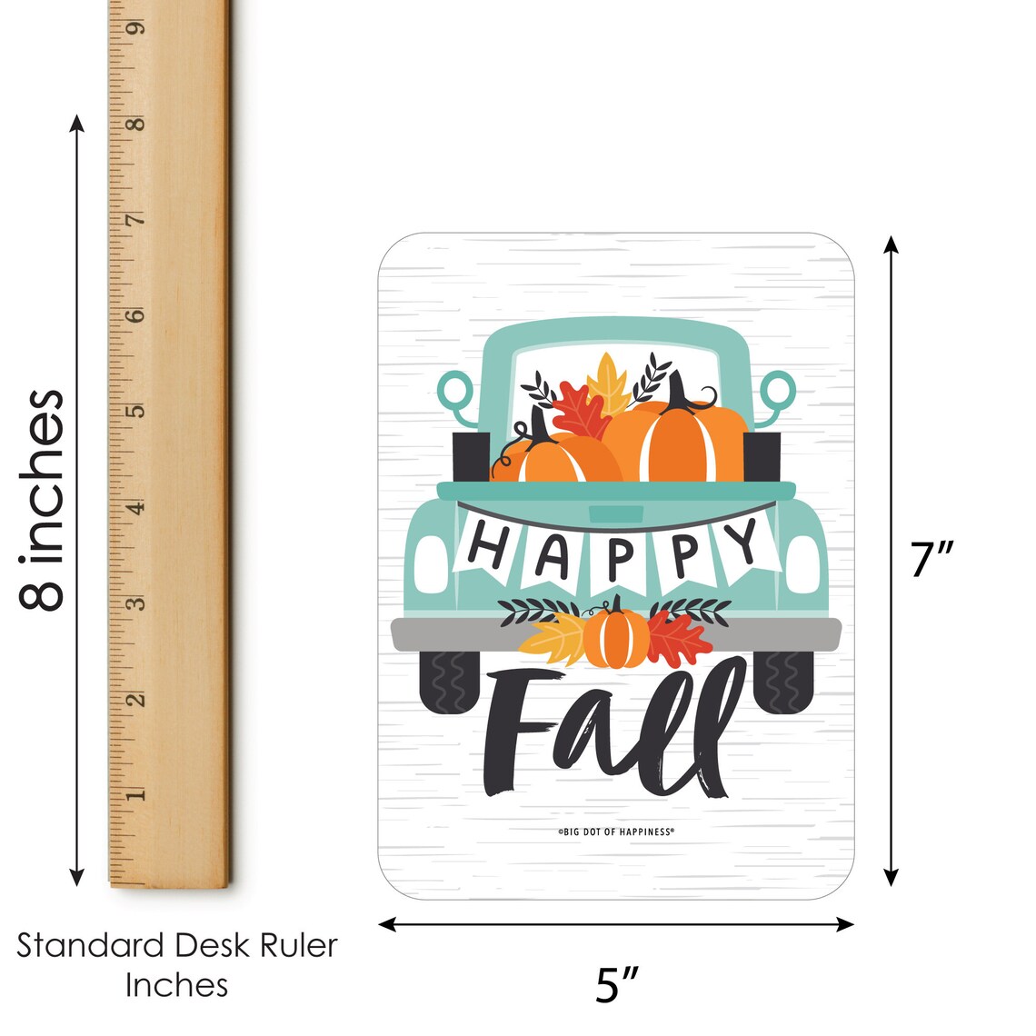 Happy Fall Truck Bingo Cards and Markers Harvest Pumpkin - Etsy