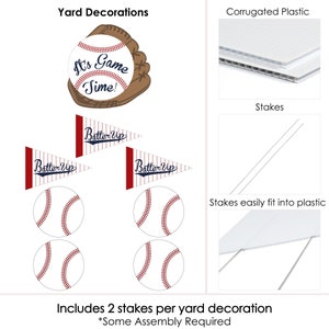 Batter up - Baseball - Shaped Lawn Decorations - Baby Shower Outdoor ...