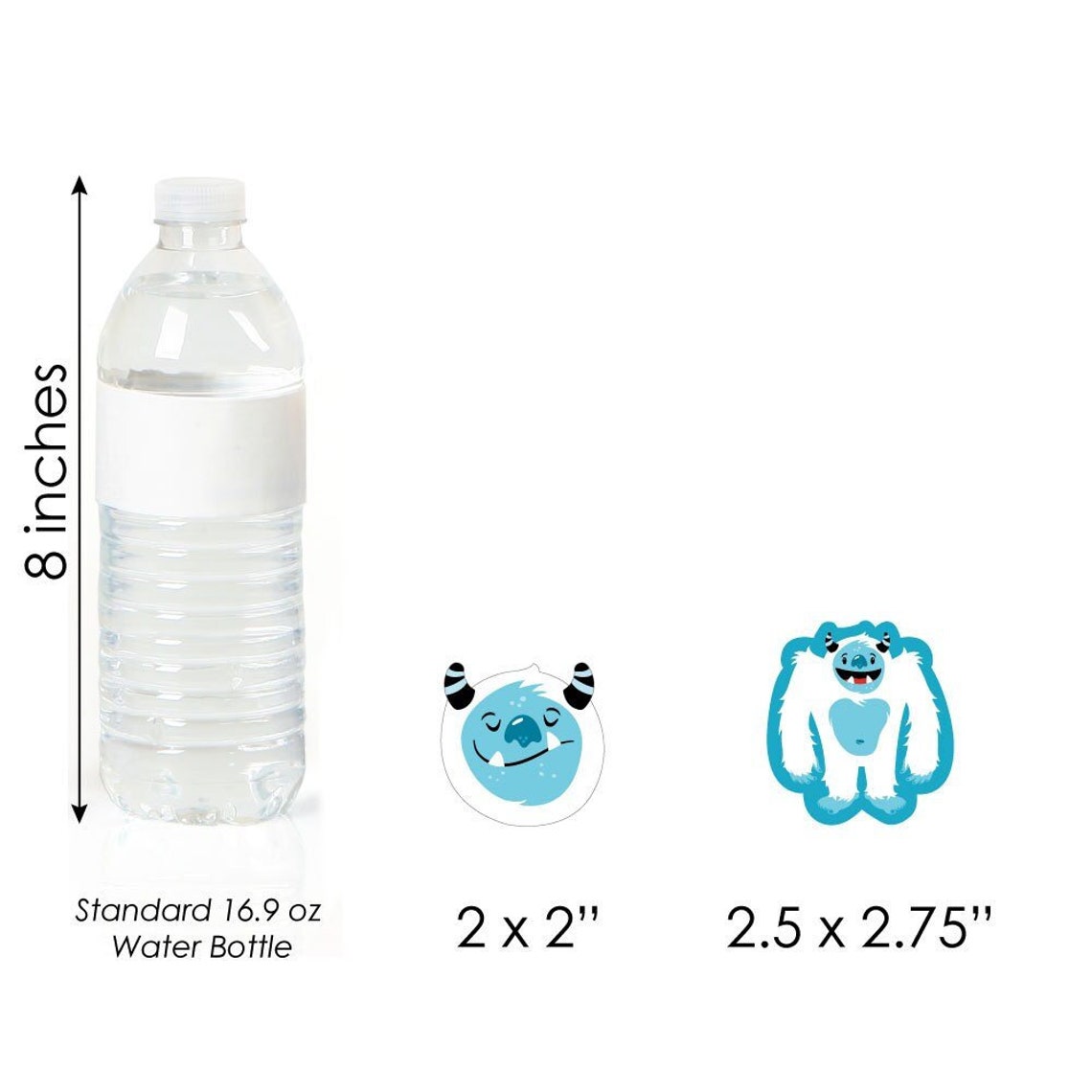 Yeti to Party Dessert Cupcake Toppers Abominable Snowman | Etsy