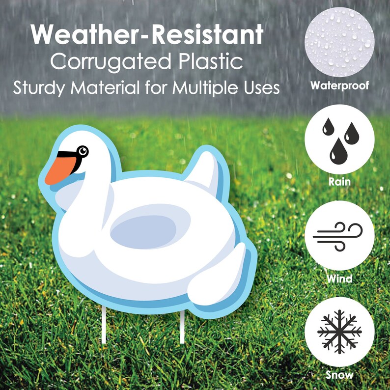 Make a Splash Pool Party Yard Sign and Outdoor Lawn - Etsy