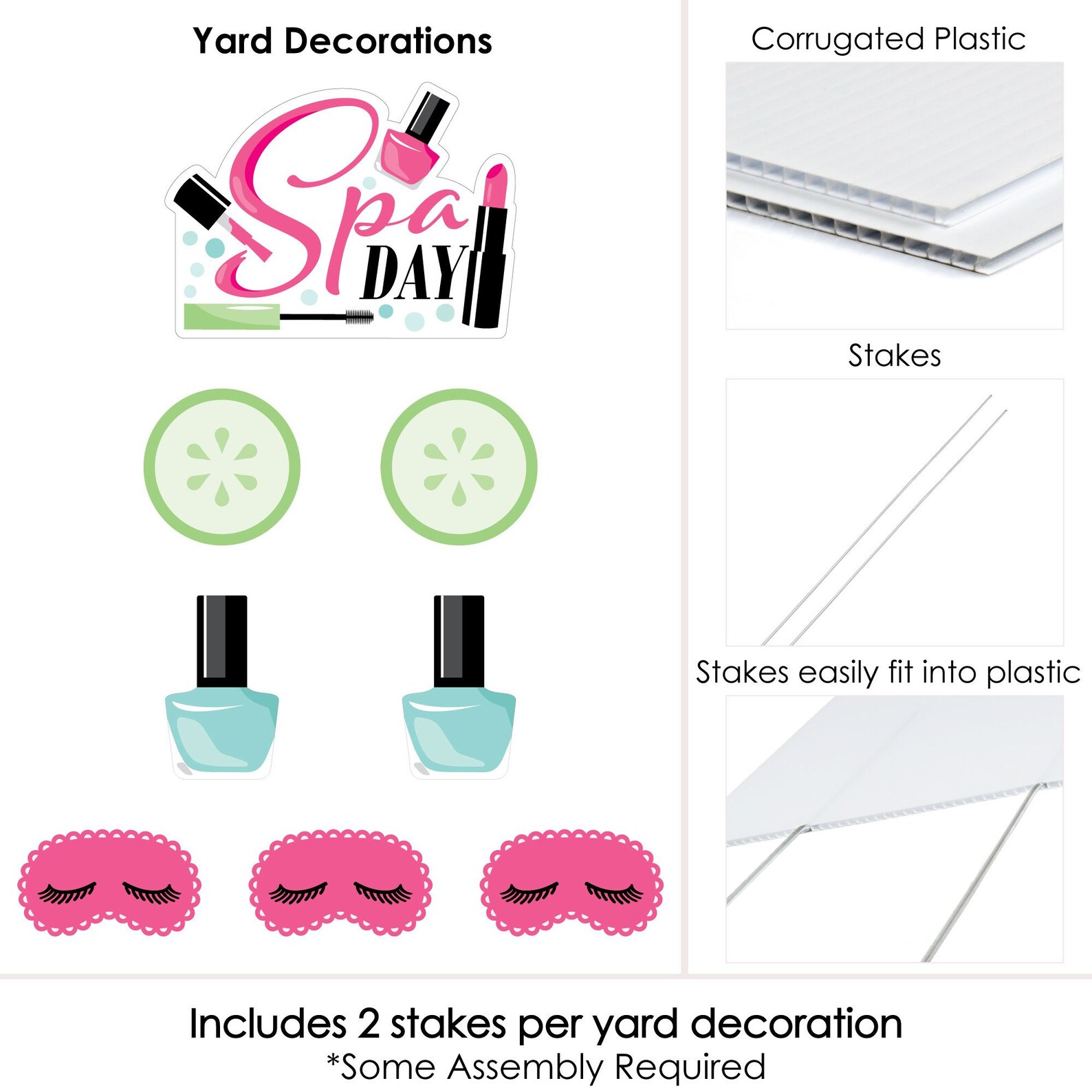 Spa Day Yard Sign and Outdoor Lawn Decorations Girls - Etsy