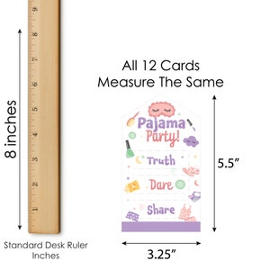 Pajama Slumber Party - Girls Sleepover Birthday Party Game Pickle Cards ...