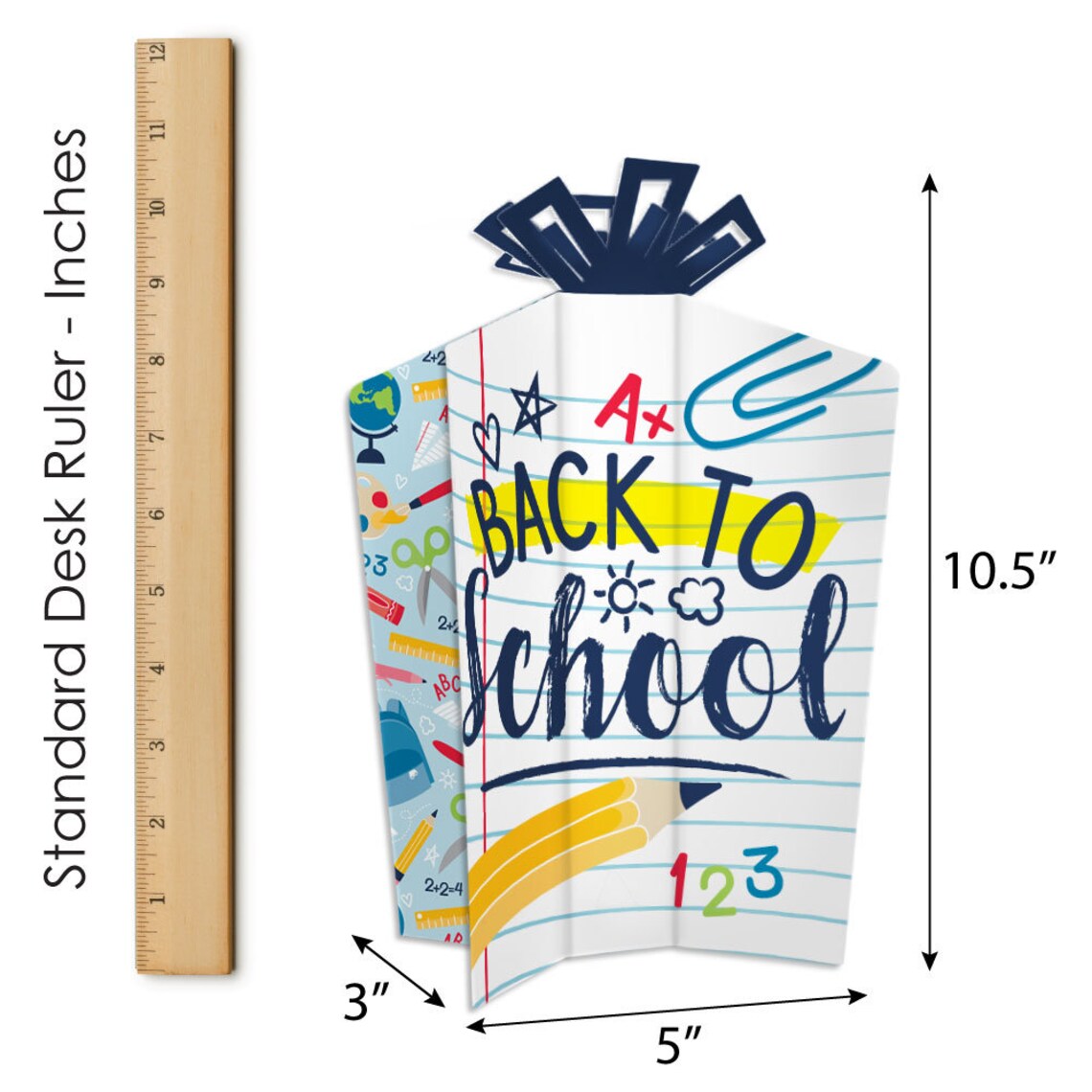 Back to School - Table Decorations - First Day of School Classroom Fold ...