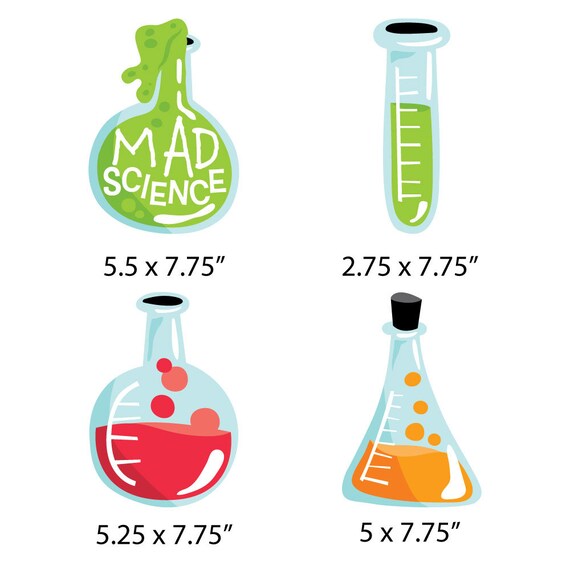 Cartoon Beaker And Test Tube