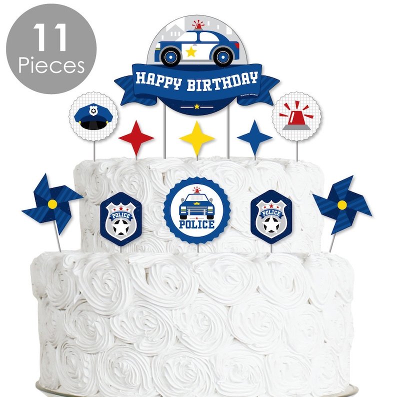 Calling All Units Police Cop Birthday Party Cake - Etsy