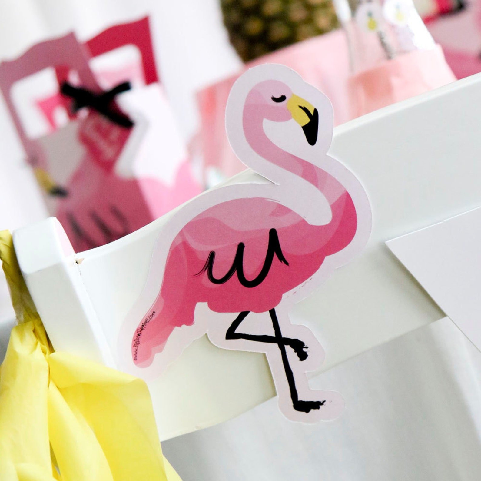 Pink Flamingo Decorations DIY Flamingo Shaped Party - Etsy Canada