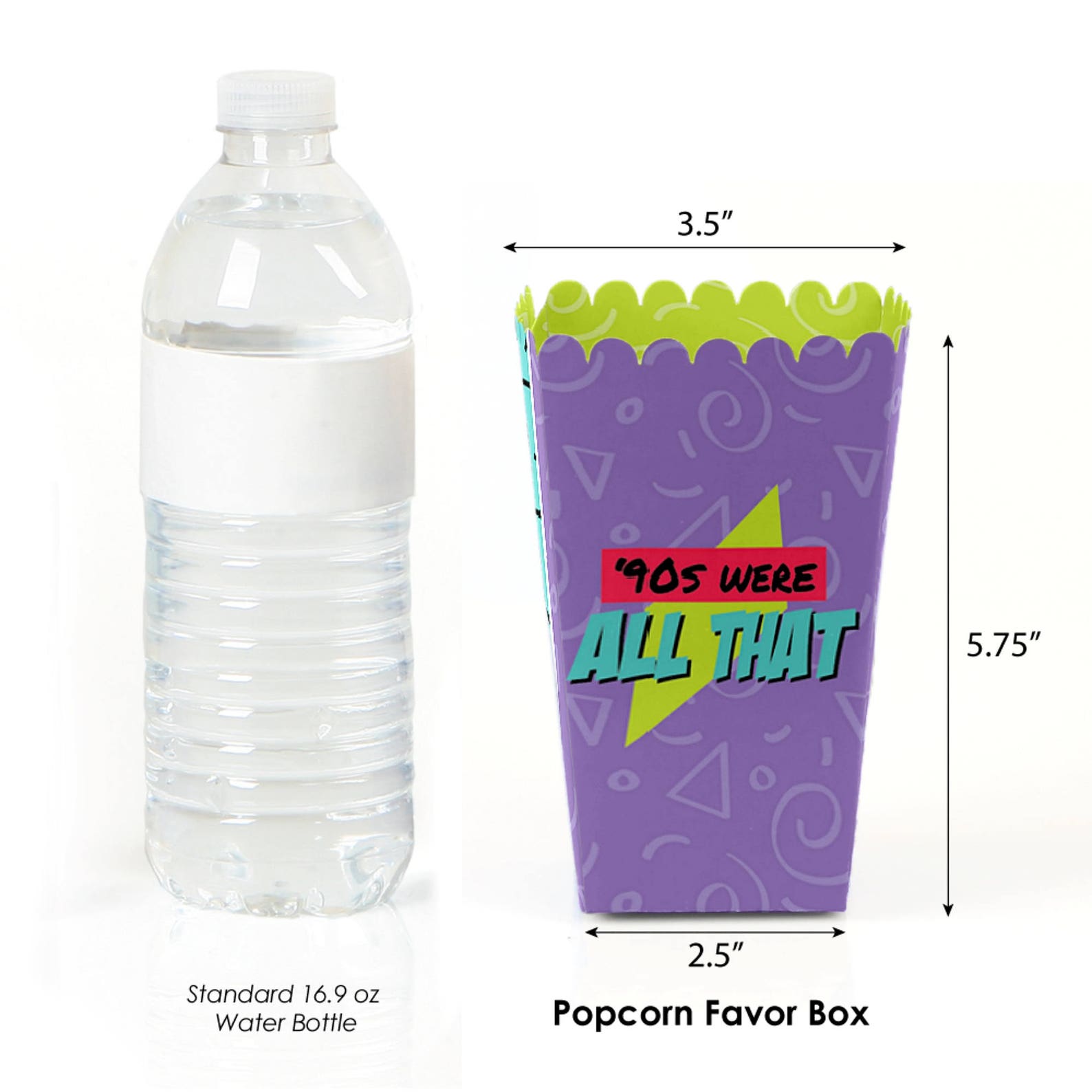 90's Throwback 1990s Party Favor Popcorn Treat Boxes - Etsy