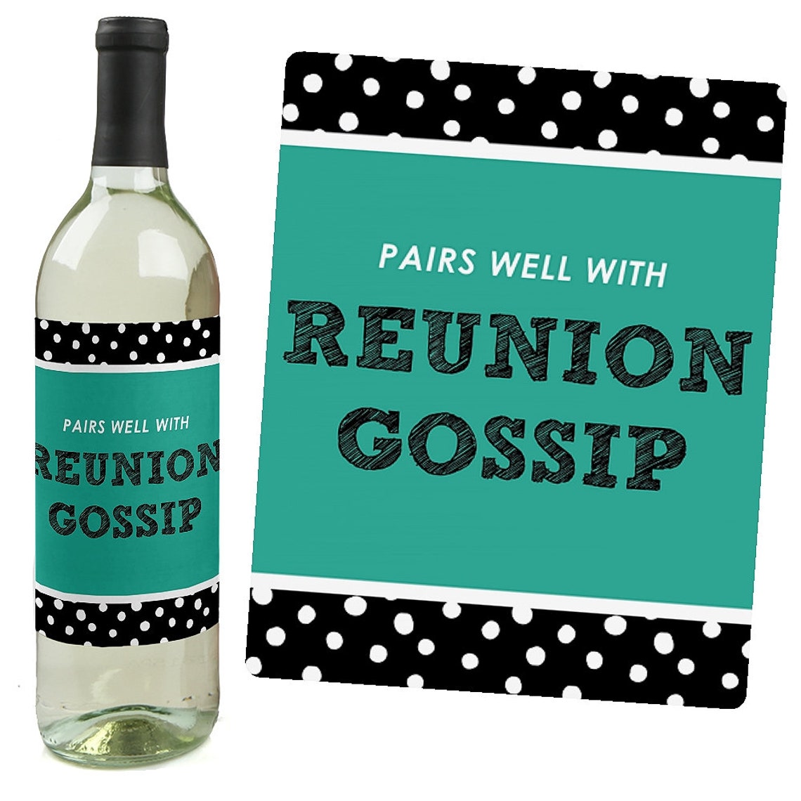 Class Reunion Wine Bottle Labels for School Parties and - Etsy