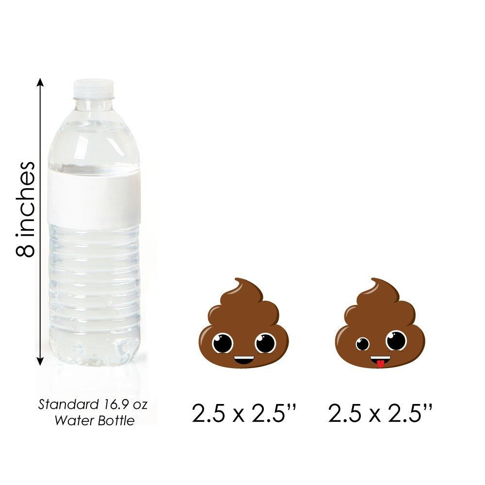 Party 'til You're Pooped - Dessert Cupcake Toppers - Poop Emoji or ...