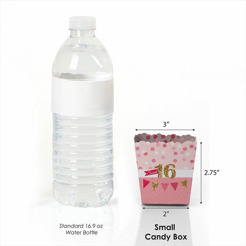 Sweet 16 Party Mini Favor Boxes Birthday Party Treat Candy | Etsy