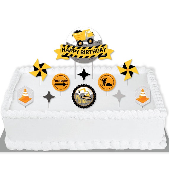 Dig It - Construction Party Zone - Birthday Party Cake Decorating Kit ...