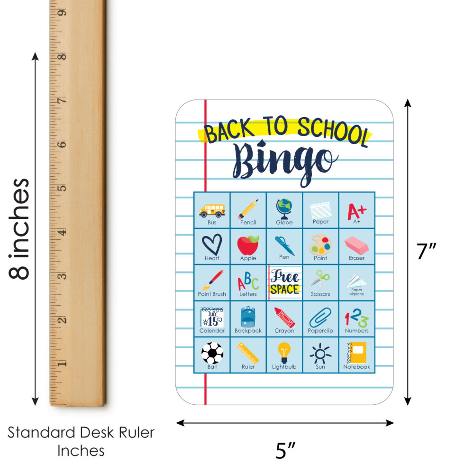 Back to School Picture Bingo Cards and Markers First Day - Etsy