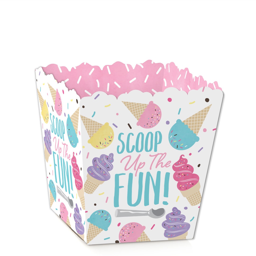 Scoop up the Fun - Ice Cream - Party Mini Favor Boxes - Sprinkles Party ...