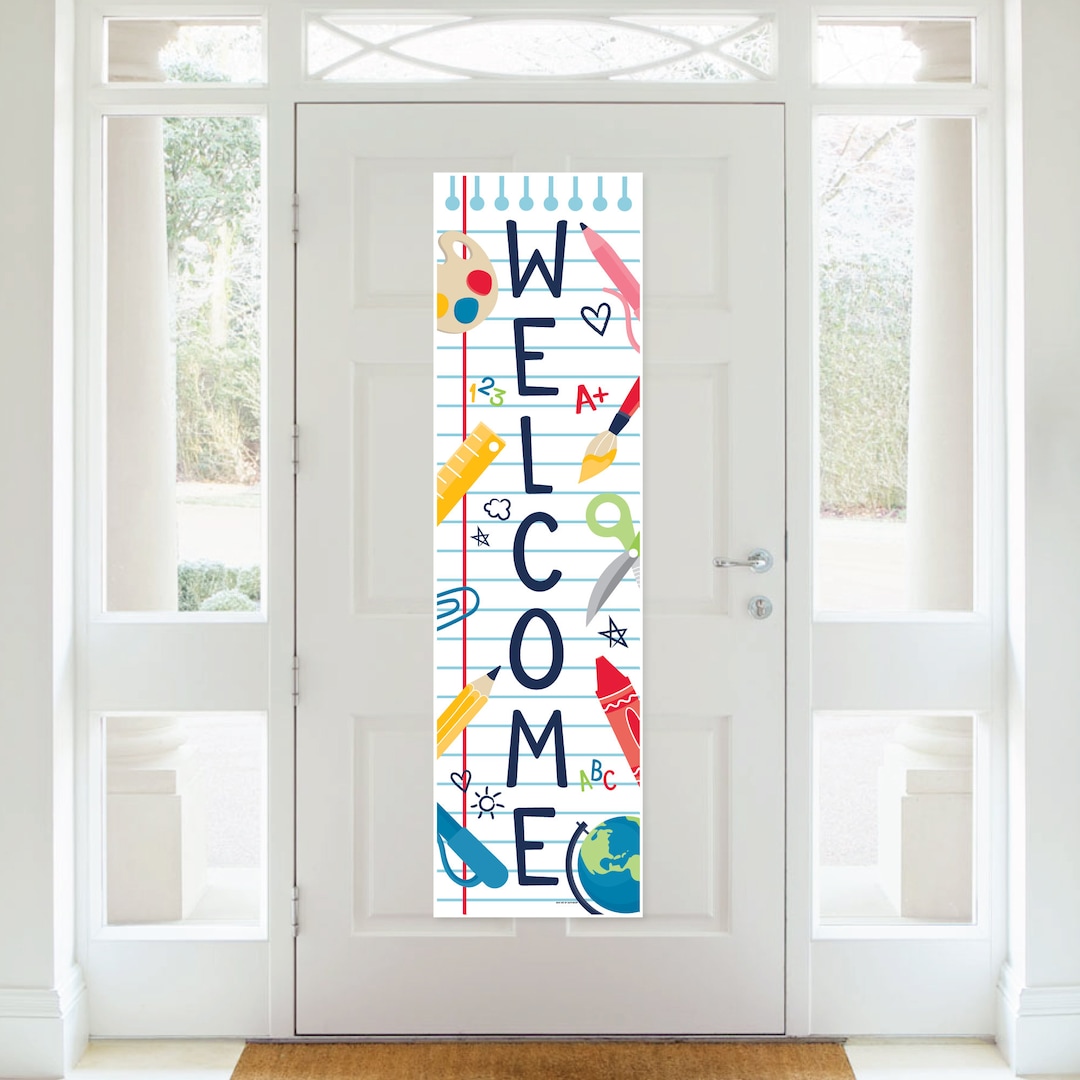 Back to School - First Day of School Classroom Front Door Decoration ...