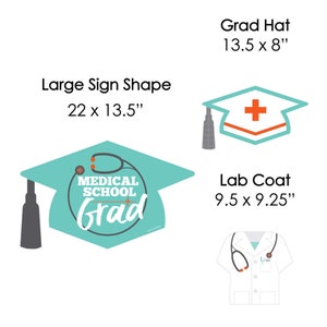 Medical School Grad - Yard Sign and Outdoor Lawn Decorations - Doctor ...