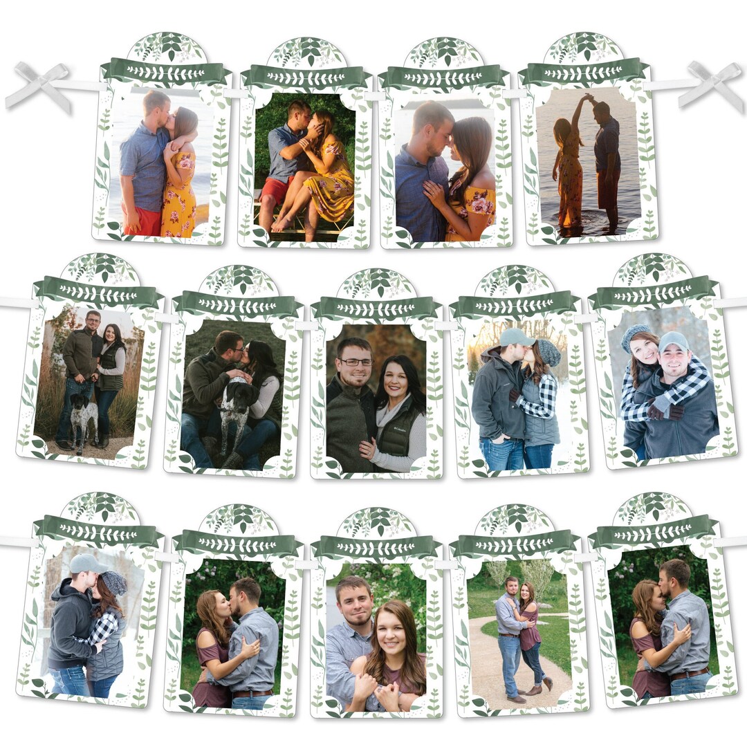 Boho Botanical - DIY Greenery Party Decor - Picture Display - Photo ...