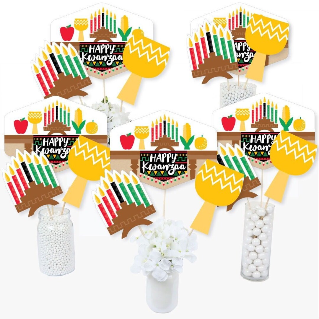 Happy Kwanzaa - African Heritage Holiday Party Centerpiece Sticks ...