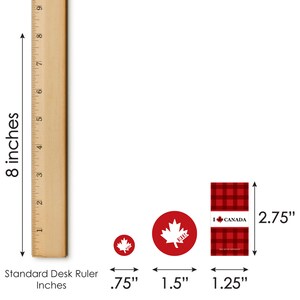 Canada Day - Mini Candy Bar Wrappers, Round Candy Stickers & Circle ...