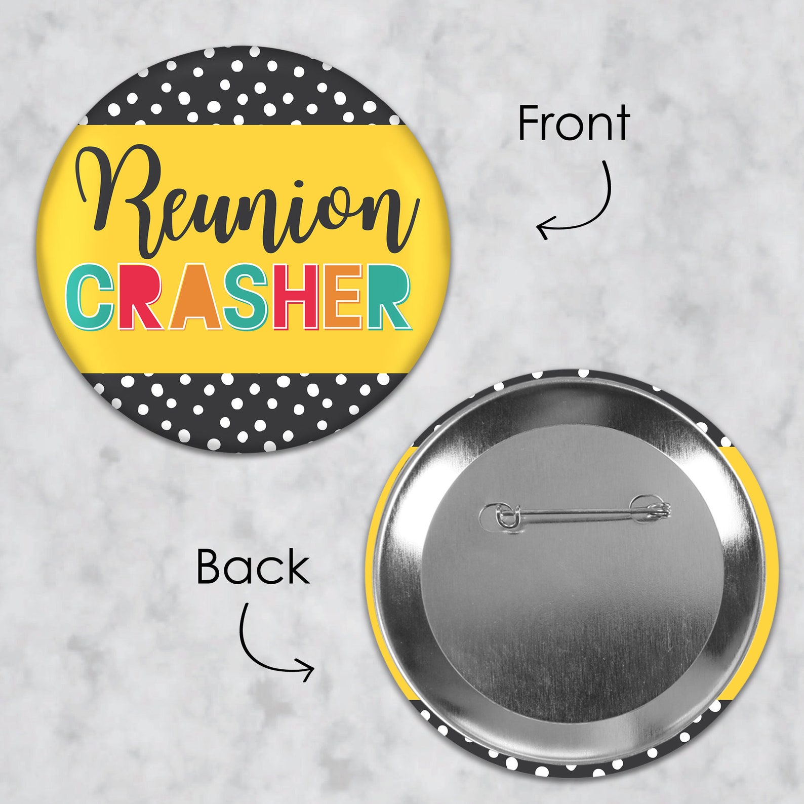 Class Reunion 3 Inch School Reunion Party Badge Pinback - Etsy