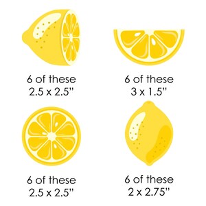 So Fresh - Lemon - DIY Shaped Die Cut Paper Cut Outs - Citrus Lemonade ...