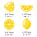 So Fresh Lemon DIY Shaped Die Cut Paper Cut Outs Citrus Lemonade Party ...