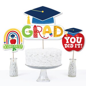 Elementary Grad - Kids Graduation Party Centerpiece Sticks - Table ...
