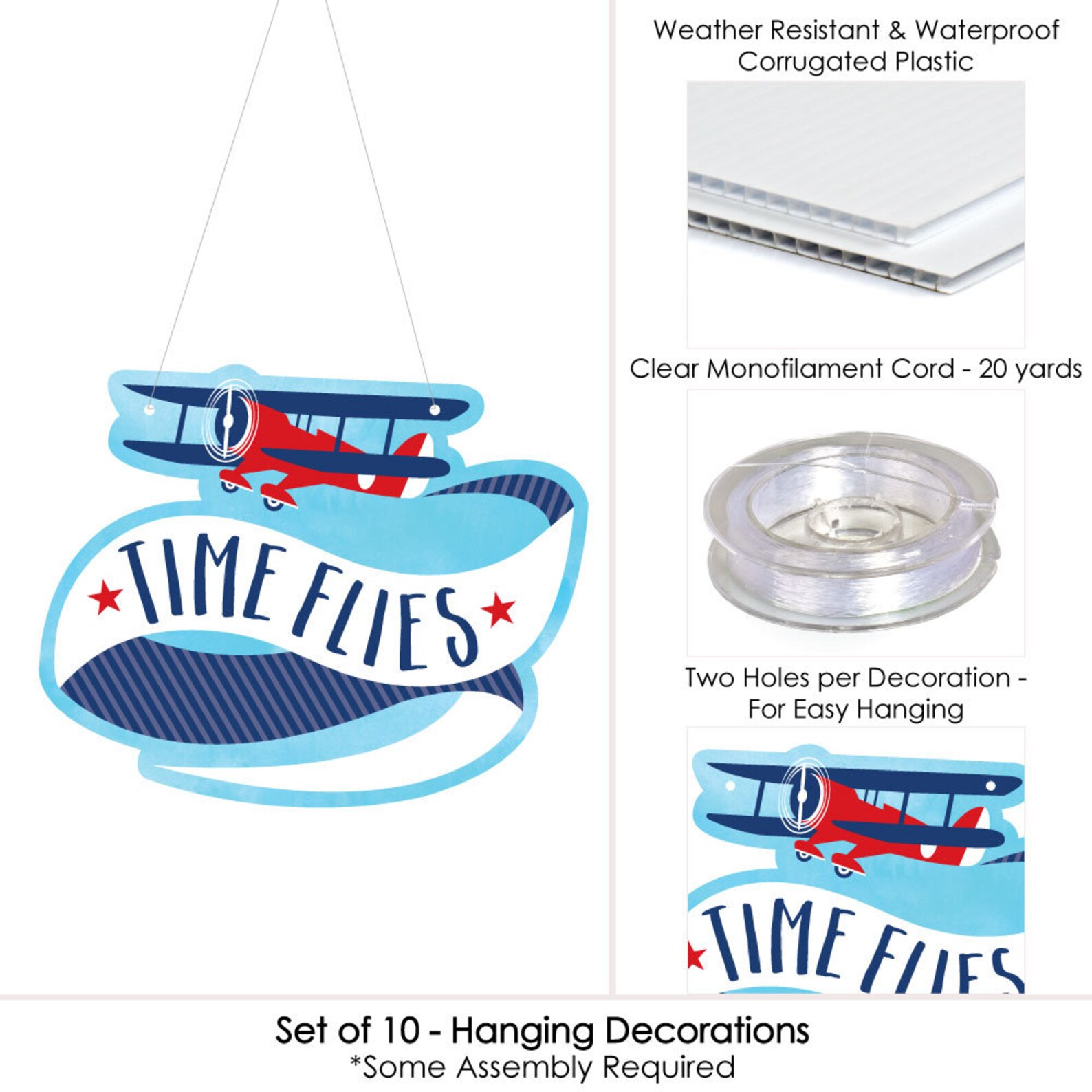 Hanging Taking Flight Airplane Outdoor Porch & Tree Yard - Etsy