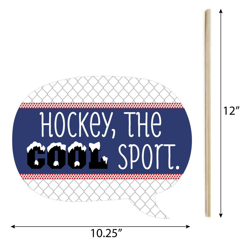 Hockey Photo Booth Props - Hockey Birthday Photo Booth Prop Kit ...