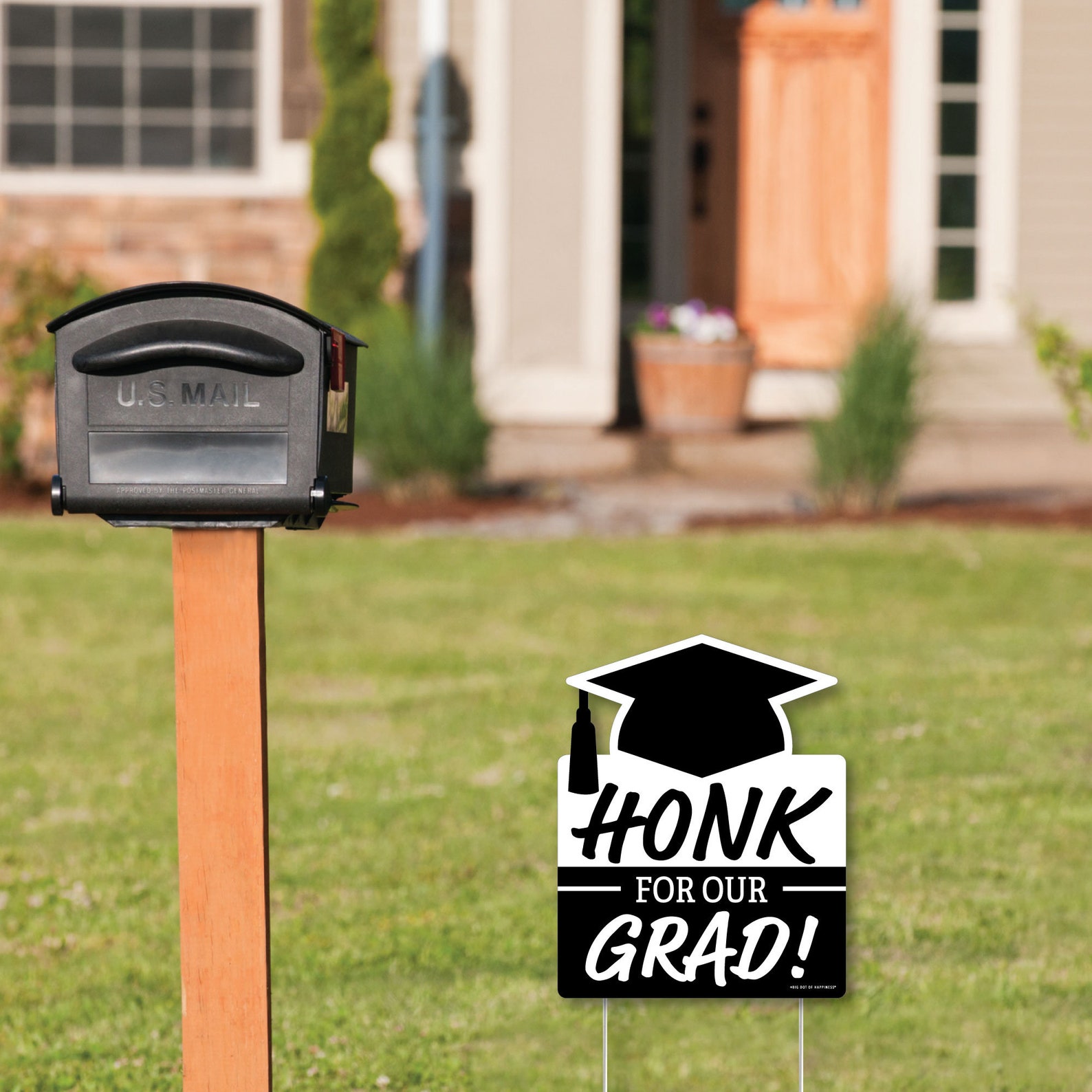 Honk for Our Graduate - Outdoor Lawn Sign - Graduation Party Yard Sign ...