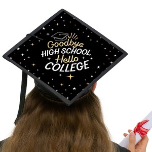 Goodbye High School, Hello College - Graduation Cap Decorations Kit ...