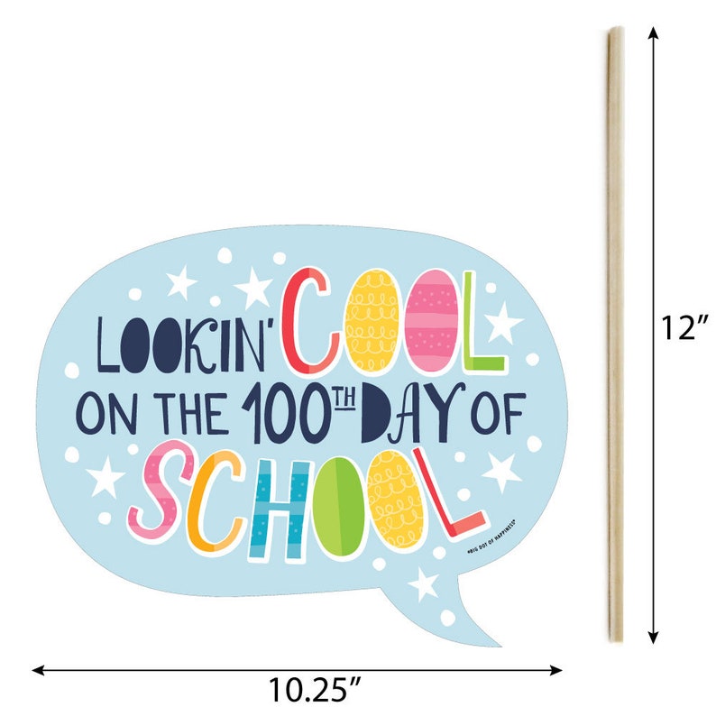 Funny Happy 100th Day of School 100 Days Party Photo Booth - Etsy