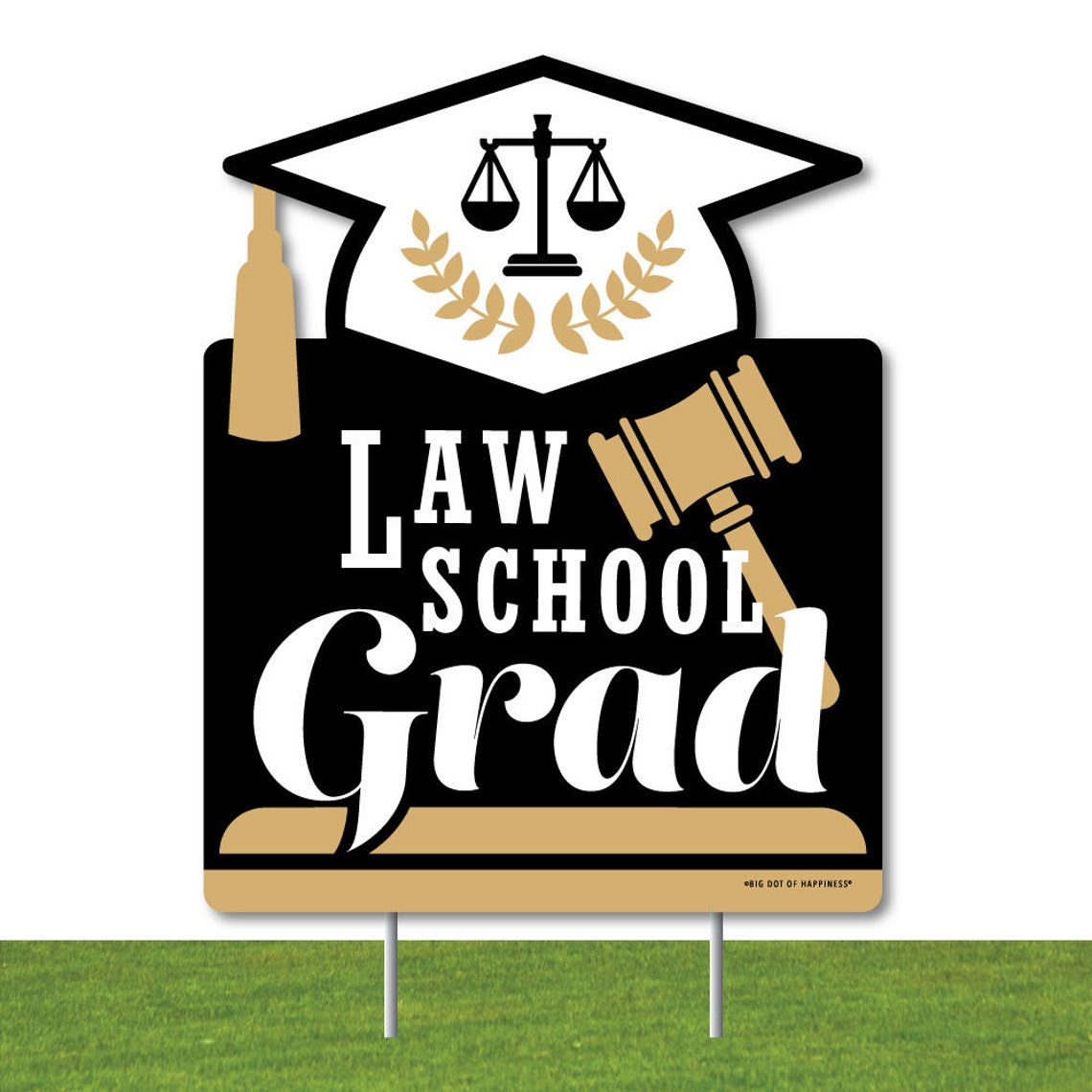 Law School Grad - Outdoor Lawn Sign - Future Lawyer Graduation Party ...