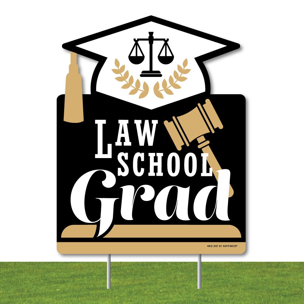 Law School Grad Outdoor Lawn Sign Future Lawyer Graduation - Etsy