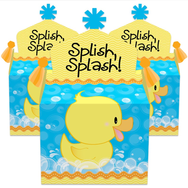 Ducky Duck Treat Box Party Favors Baby Shower or Birthday - Etsy