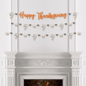 Happy Thanksgiving - Fall Harvest Party Letter Banner Decoration - 36 ...