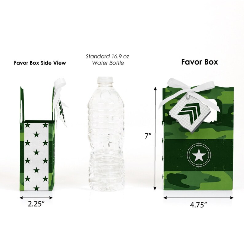 Camo Hero Army Military Camouflage Party Favor Boxes Set - Etsy