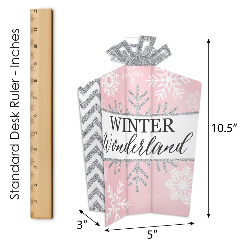 Pink Winter Wonderland Table Decorations Holiday Snowflake - Etsy
