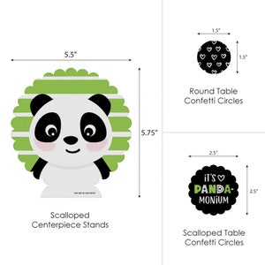 Party Like a Panda Bear - Centerpiece & Table Decoration Kit - Panda ...