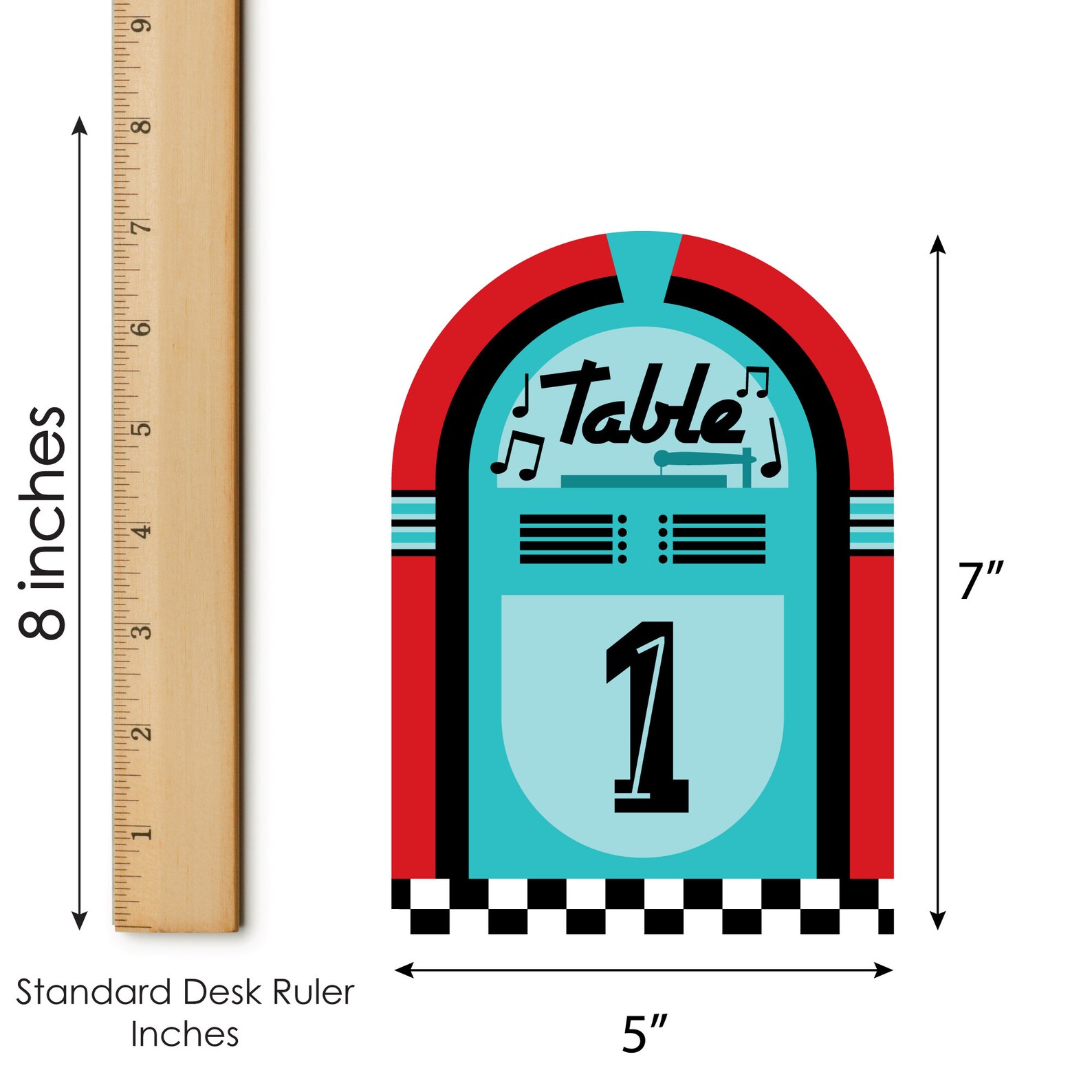 50s Sock Hop 1950s Rock N Roll Party Double-sided 5 X 7 - Etsy