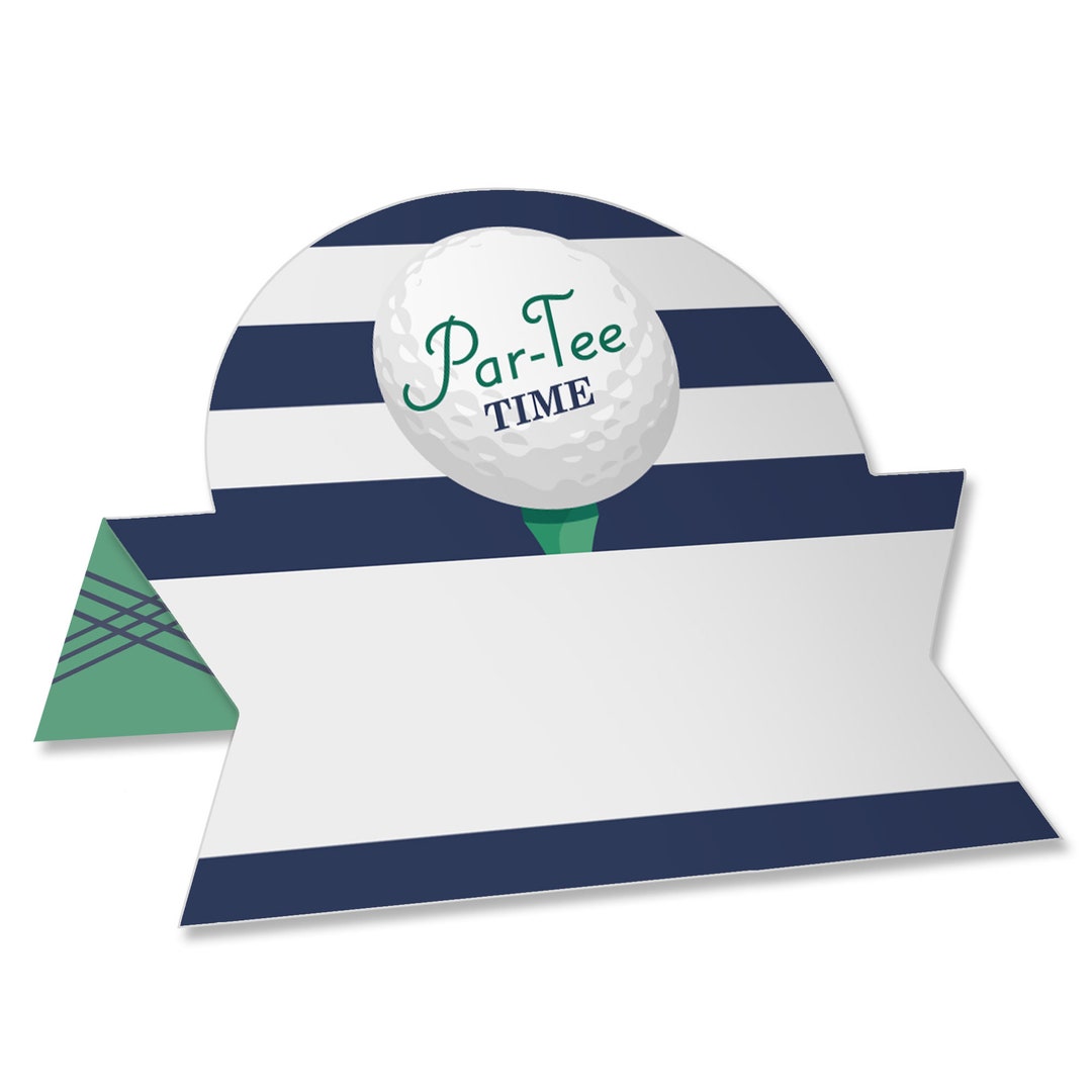 Par-tee Time - Golf - Birthday or Retirement Party Tent Buffet Card ...