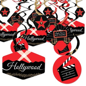 Red Carpet Hollywood Movie Night Party Hanging Decor Party Decoration ...