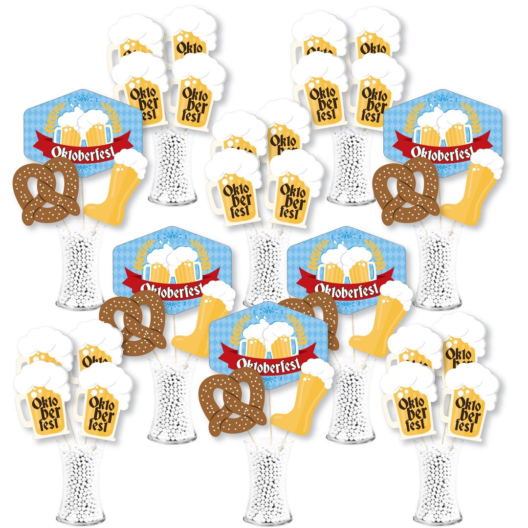 Oktoberfest - German Beer Festival Centerpiece Sticks - Showstopper ...