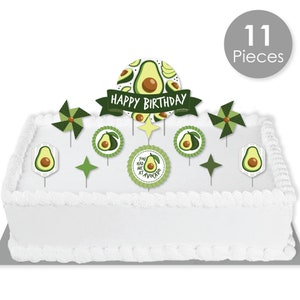 Hello Avocado - Fiesta Birthday Party Cake Decorating Kit - Happy ...