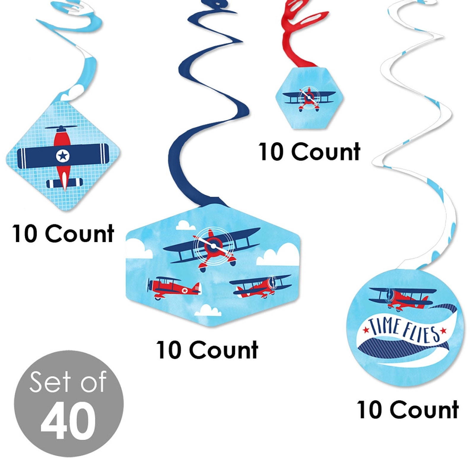 Taking Flight Airplane Party Hanging Decorations Hanging | Etsy