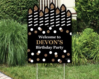 Birthday yard signs | Etsy
