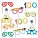 Happy 100th Day of School Glasses Paper Card Stock 100 Days Party Photo ...