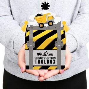 Dig It - Construction Party Zone - Treat Box Party Favors - Baby Shower ...