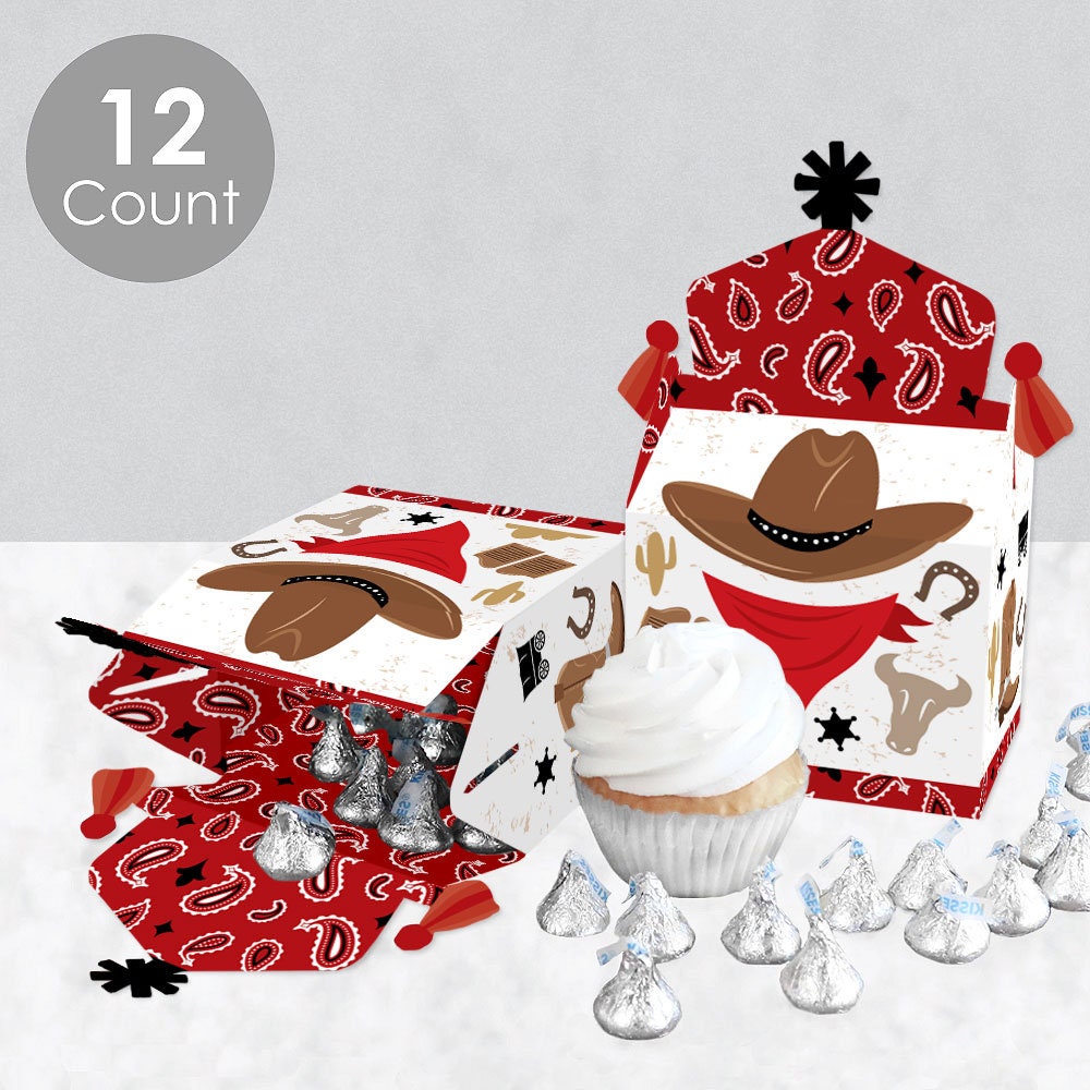 Western Hoedown - Treat Box Party Favors - Wild West Cowboy Party ...
