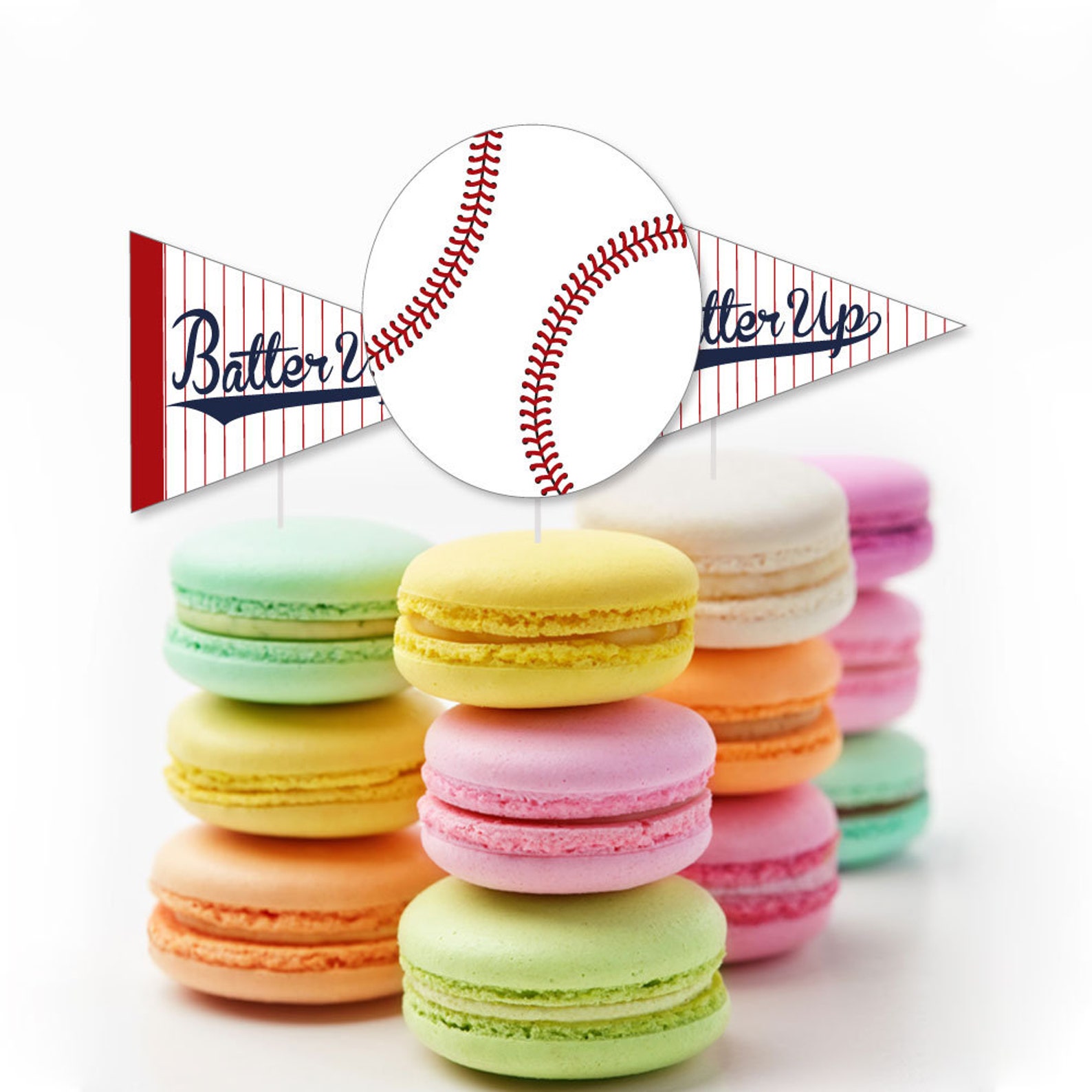 24 Pc. Small Batter up baseball DIY Shaped Paper Cut Outs - Etsy